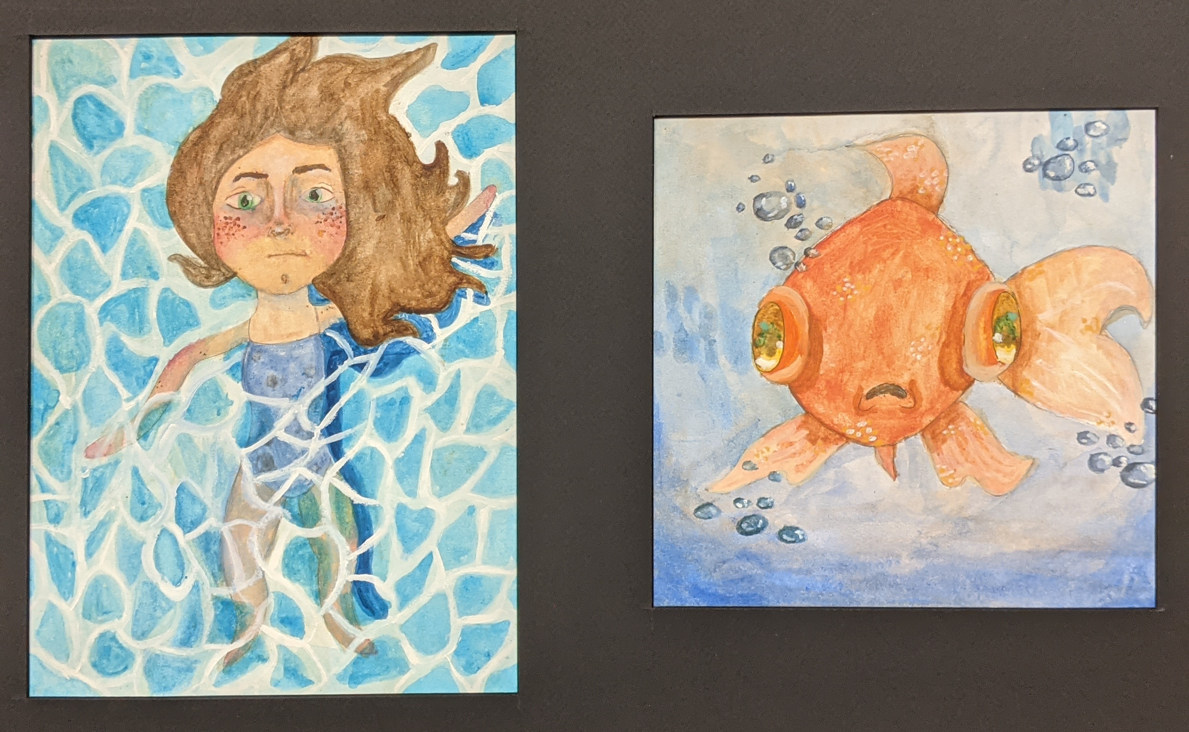 “Self-Portrait and Fish,” Sierra Schultz – 1 Fort Art